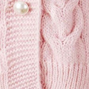 Boutique | Sweaters | New Cable Knit Contrast Fuzzy Trim Hooded ...